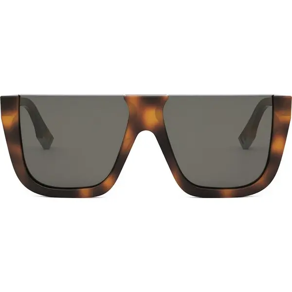 Fendi Flat Top Sunglasses - Blonde Havana/smoke