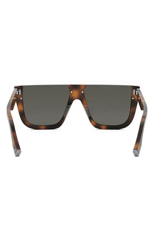 Fendi Flat Top Sunglasses - Blonde Havana/smoke