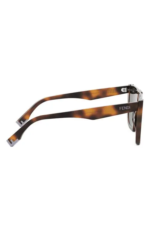 Fendi Flat Top Sunglasses - Blonde Havana/smoke