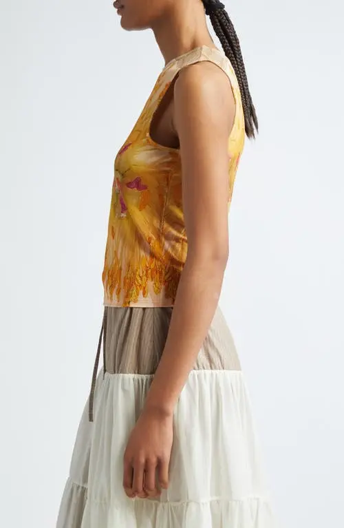 Paloma Wool Peonia Printed Tank In Ecru - 64% Off | Editorialist