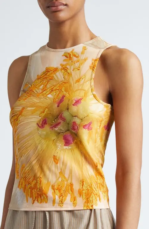 Paloma Wool Peonia Printed Tank In Ecru - 64% Off | Editorialist