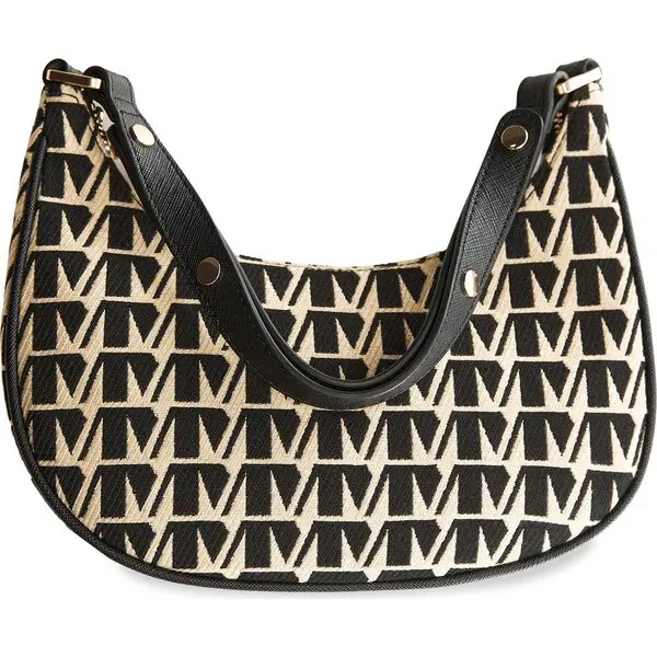 Mango Logo Jacquard Shoulder Bag