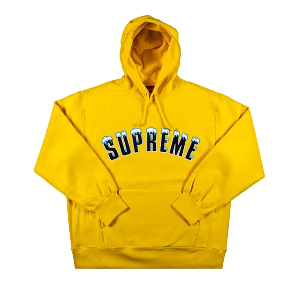 Supreme Icy Arc Hooded Sweatshirt - Yellow