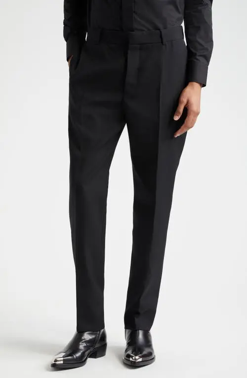 Alexander McQueen Wool Gabardine Cigarette Trousers