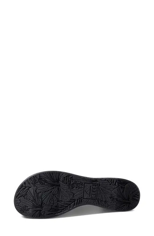 Reef Cushion Cloud Platform Flip Flop - Black Geo
