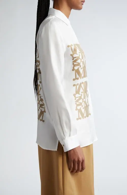 Max Mara Legno Monogram Printed Shirt