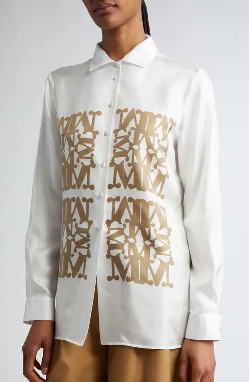 Max Mara Legno Monogram Printed Shirt