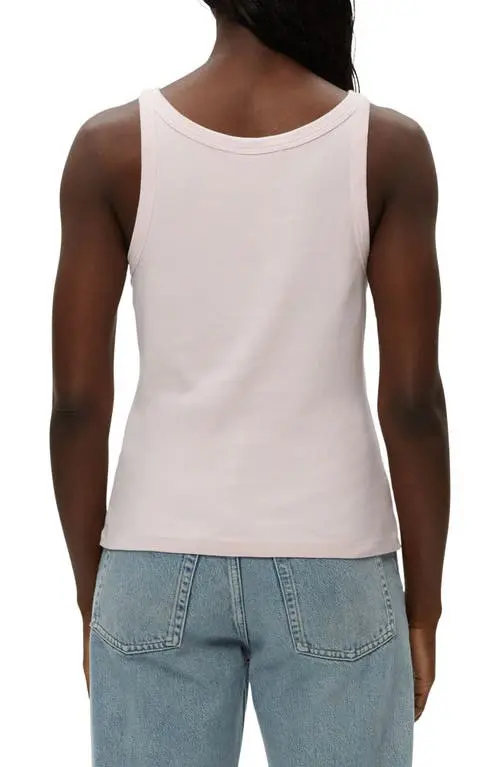 Michael Stars Cassie Binded Cotton Tank - Lychee