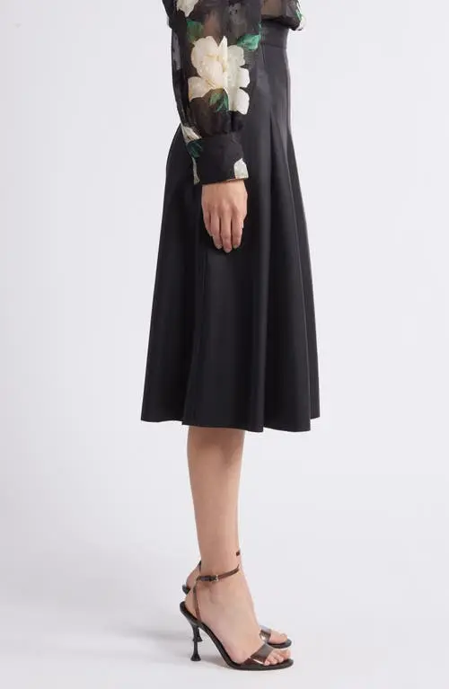 NIKKI LUND Carina Faux Leather Skirt - Black