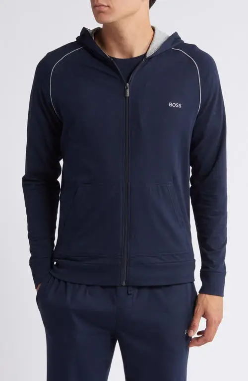 BOSS Zip-up Hoodie - Dark Blue