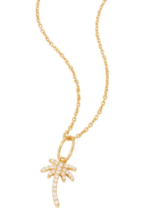 BROOK & YORK Adeline Palm Tree Pendant Necklace