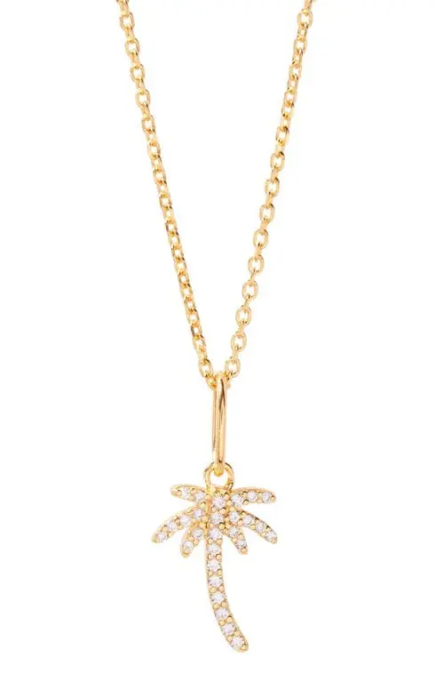 BROOK & YORK Adeline Palm Tree Pendant Necklace - Gold