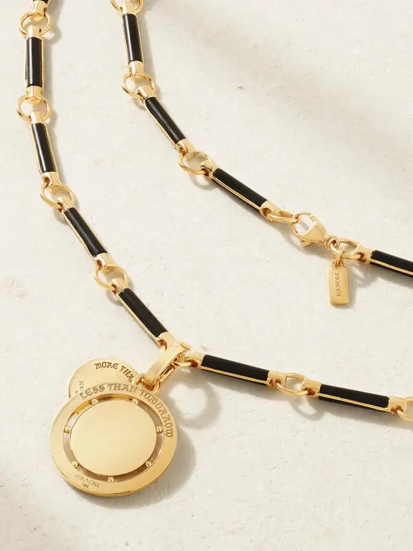 FOUNDRAE Ever Growing Vivacity Onyx Pendant Necklace