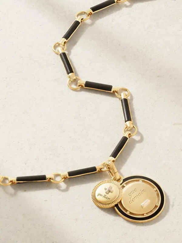 FOUNDRAE Ever Growing Vivacity Onyx Pendant Necklace