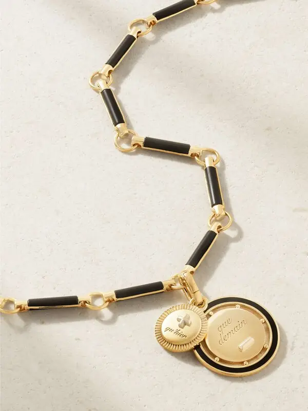 FOUNDRAE Ever Growing Vivacity Onyx Pendant Necklace