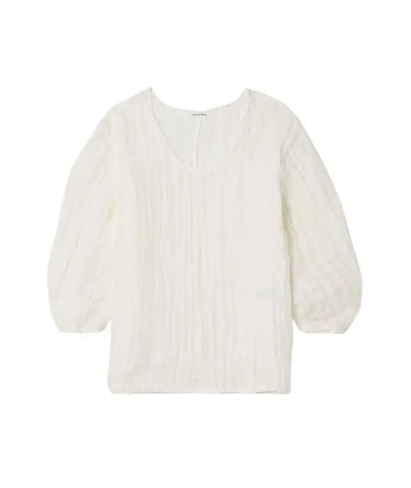 BY MALENE BIRGER Mikala Organic Linen-gauze Blouse