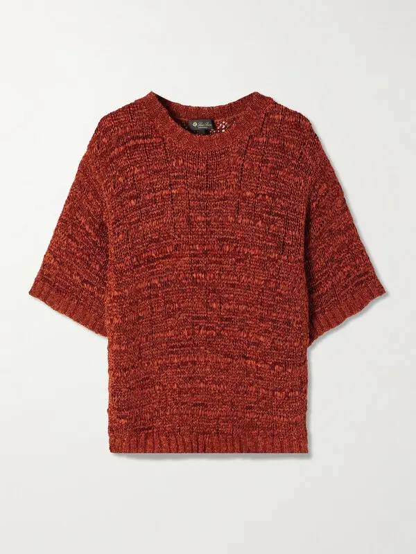 Loro Piana Open-knit Silk Top