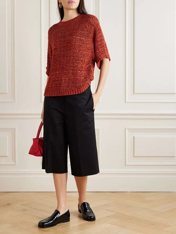 Loro Piana Open-knit Silk Top