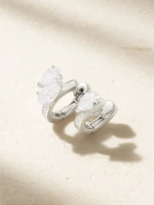 REPOSSI Serti Sur Vide 18-karat White Diamond Single Earring - Gold