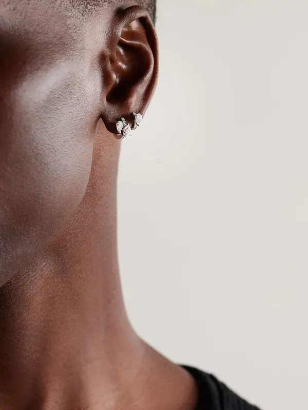 REPOSSI Serti Sur Vide 18-karat White Diamond Single Earring