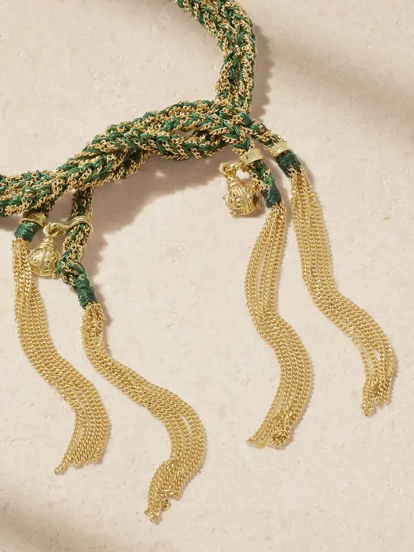 Carolina Bucci 18-karat And Silk Bracelet