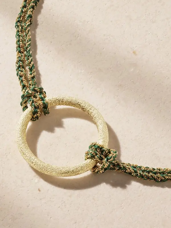 Carolina Bucci 18-karat And Silk Bracelet