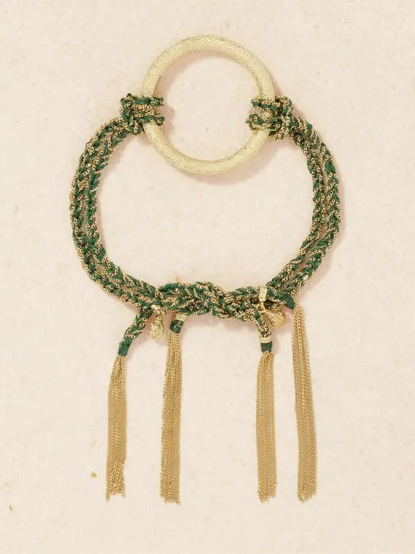 Carolina Bucci 18-karat And Silk Bracelet