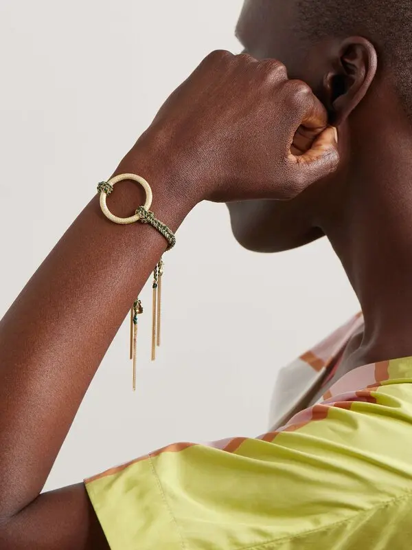 Carolina Bucci 18-karat And Silk Bracelet
