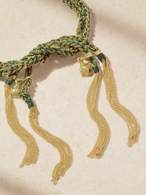 Carolina Bucci 18-karat And Silk Bracelet