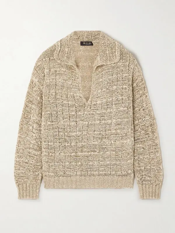 Loro Piana Open-knit Silk Sweater