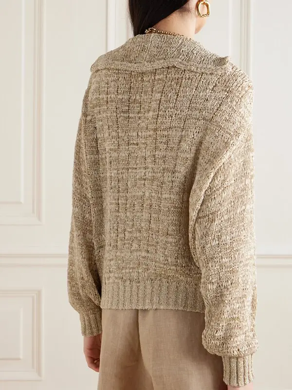 Loro Piana Open-knit Silk Sweater