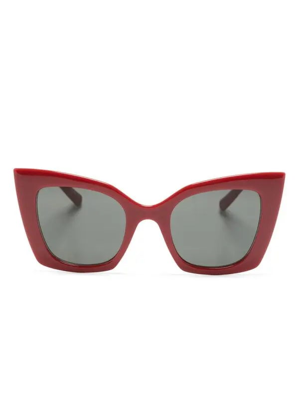 Saint Laurent Sl 552 Oversize-frame Sunglasses - Red