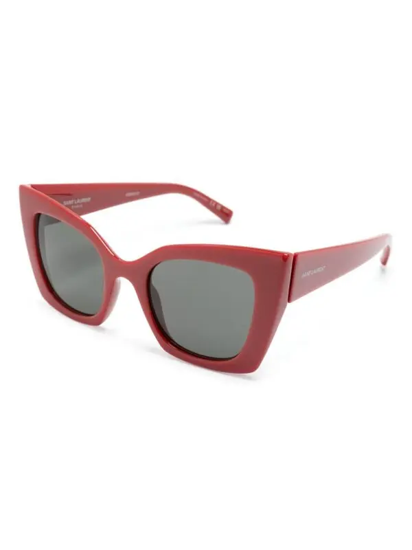 Saint Laurent Sl 552 Oversize-frame Sunglasses - Red