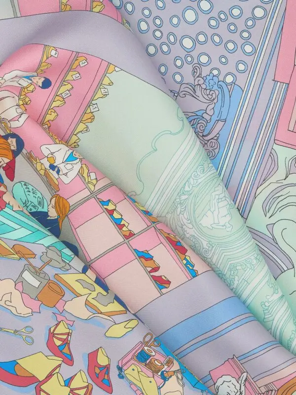 FERRAGAMO Graphic-print Silk Scarf