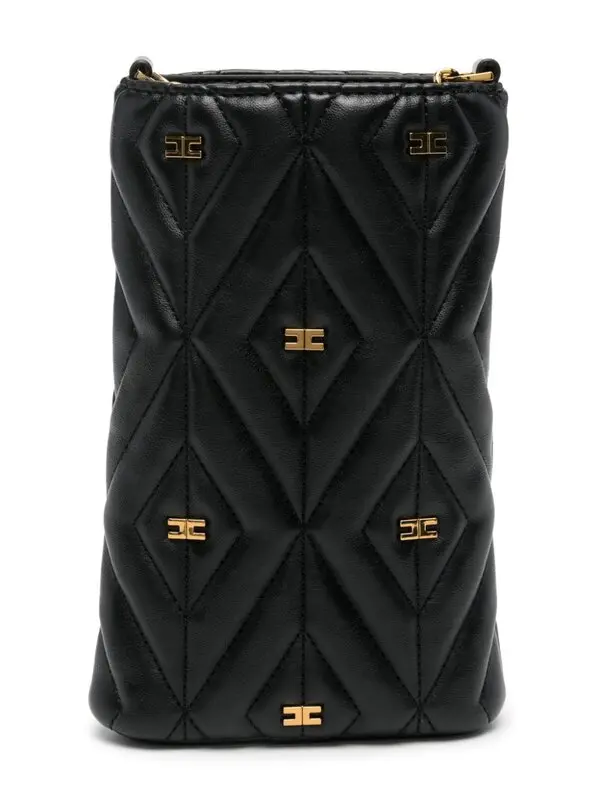 Elisabetta Franchi Toile Quilted Phone Case
