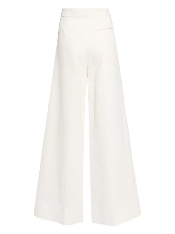 Stella McCartney High-waisted Wide-leg Trousers - White
