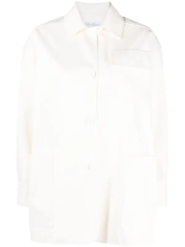 Max Mara Oversized Long-sleeve Cotton Shirt