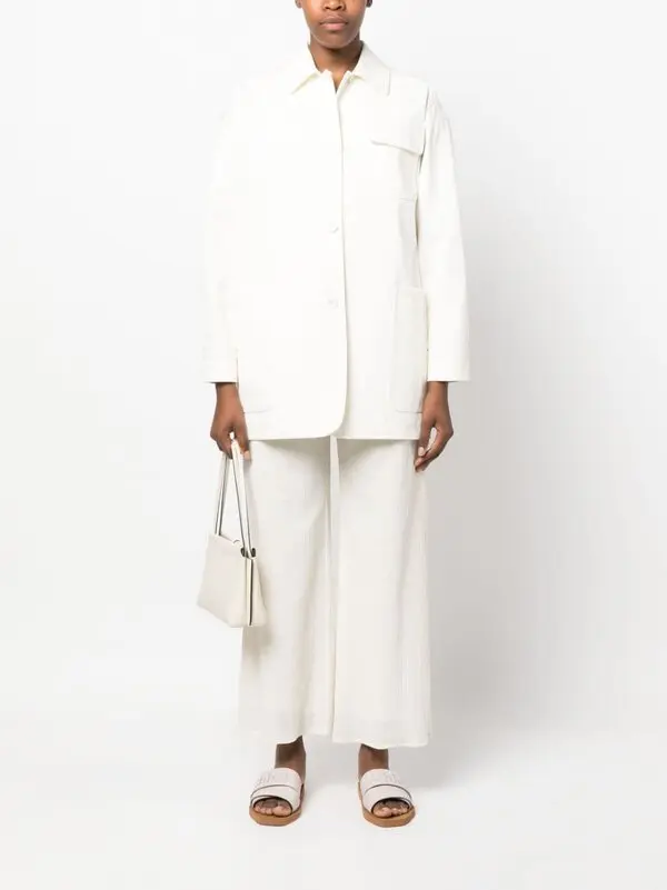 Max Mara Oversized Long-sleeve Cotton Shirt