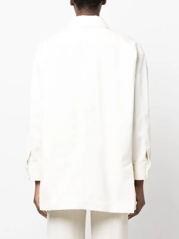 Max Mara Oversized Long-sleeve Cotton Shirt