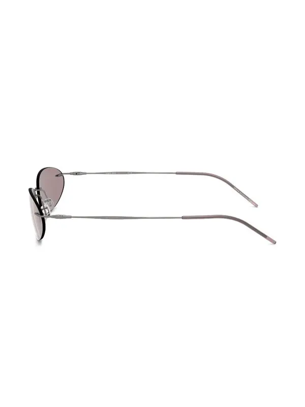 Giorgio Armani Rimless Oval Sunglasses