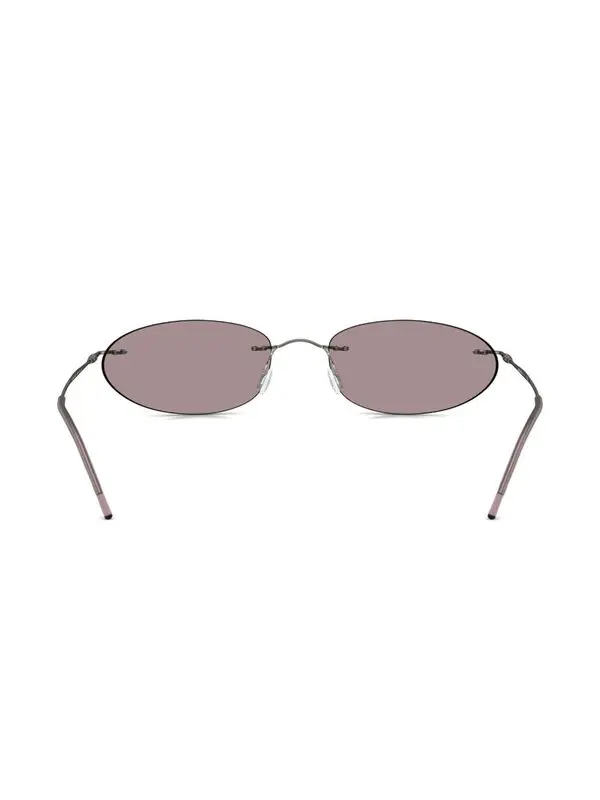 Giorgio Armani Rimless Oval Sunglasses