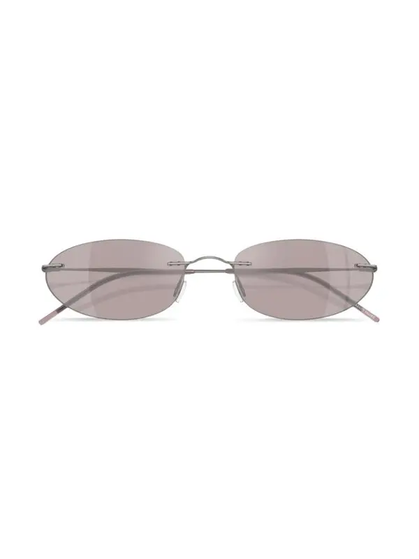 Giorgio Armani Rimless Oval Sunglasses