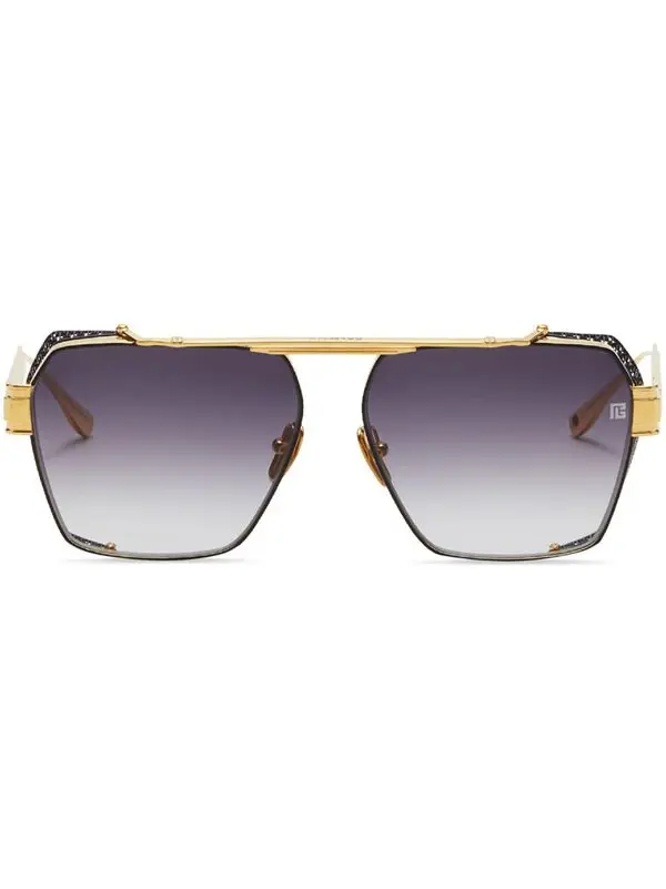 Balmain Oversized Sunglasses - Gold