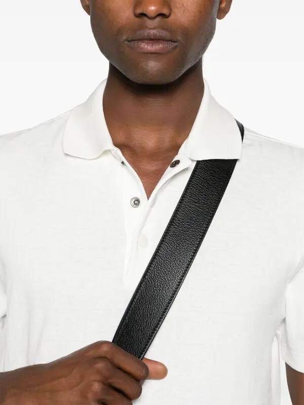 Fendi Ff-pattern Cotton Polo Shirt - White