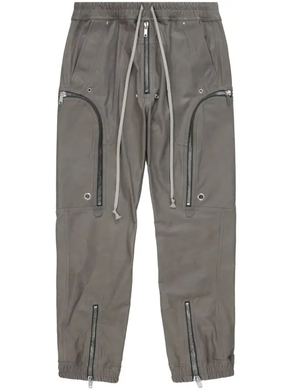 Rick Owens Bauhaus Tapered Cargo Trousers - Grey