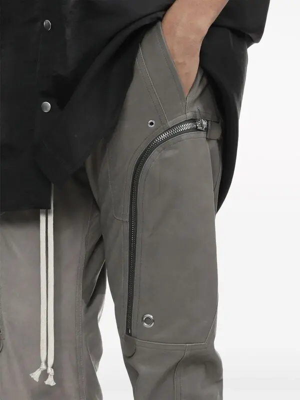 Rick Owens Bauhaus Tapered Cargo Trousers - Grey