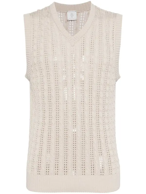 Eleventy Knitted Cotton Vest