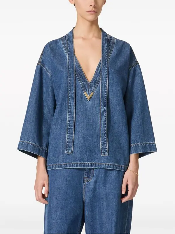 Valentino Garavani Denim Kaftan