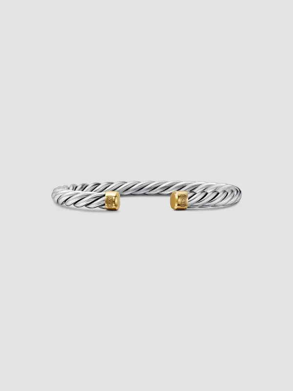 David Yurman Cable Cuff Bracelet In Sterling - Silver