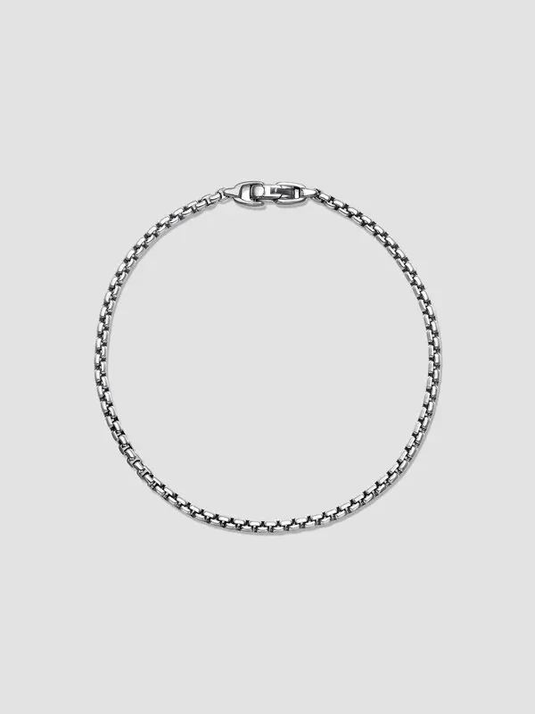 David Yurman Box Chain Bracelet In Sterling 2.7mm